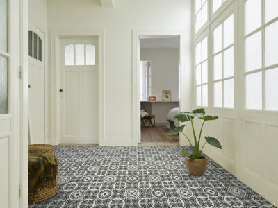 Classic Victorian Tile Vinyl by Remland (3m x 2m)