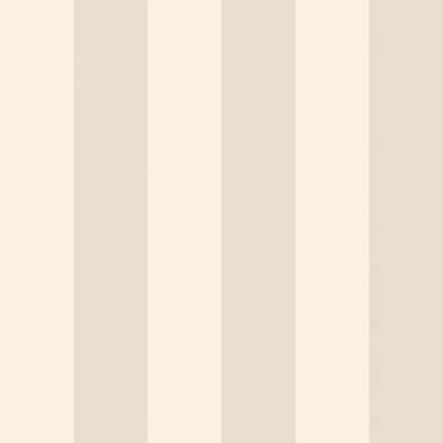 Classic Wide Stripe Wallpaper In Cream And Truffle | DIY at B&Q