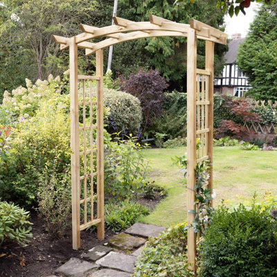 Classic Wooden Curved Top Garden Arch
