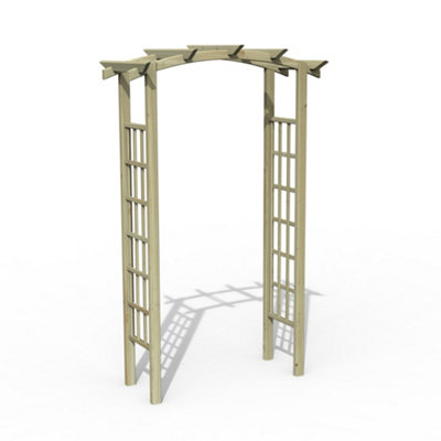 Classic Wooden Curved Top Garden Arch