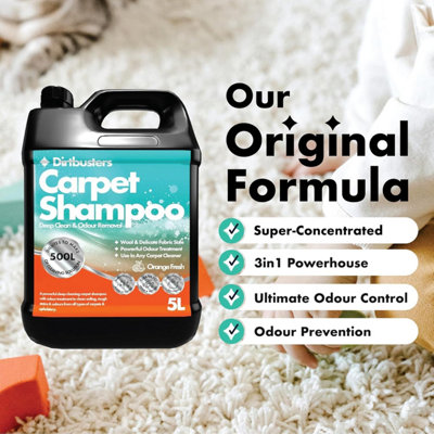 Clean & Deodorise Carpet Cleaner Shampoo, 3-in-1, Orange Fresh (5L)