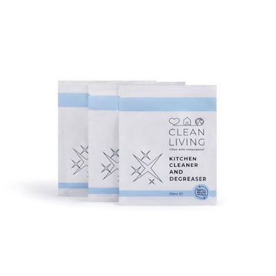 Clean Living Eco Friendly Kitchen Cleaner & Degreaser Refill Sachet ...