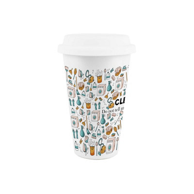 Cleaner Ceramic Travel Mug - Humorous Cleaning Themed Novelty Gifts ...