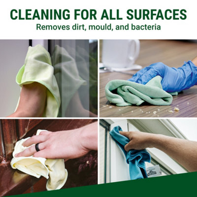 Cleaner Cloth Microfibre Cloth 10 Pack Red 40x40cm Washable 200x ...
