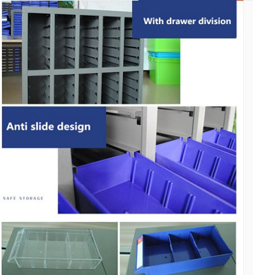 Clear 48 Drawers Parts Cabinet Storage Unit