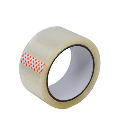 Clear 50m Packing Tape Single Roll Transparent Strong Adhesive Box Sealing