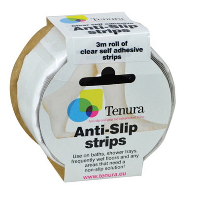 Clear Anti-Slip Bath and Shower Strips - Waterproof 3m Roll for Safe ...