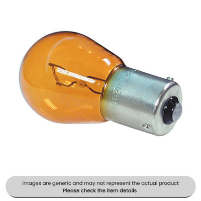 Clear BAU15s Offset Pin SCC Bulbs Indicators 12V, 21W Pack Qty 10