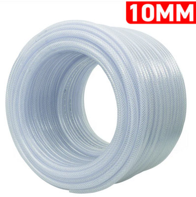 Clear Braided PVC Pipe 10mmx1.6mm - 15 Meters
