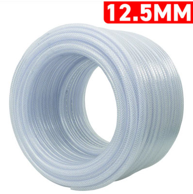 Clear Braided PVC Pipe 12.5mmx1.7mm - 20 Meters