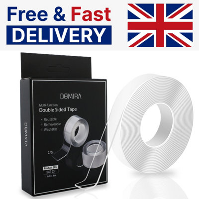 Clear Double Sided Waterproof Tape 2m/3m Strong Nano Magic Tape Wall ...