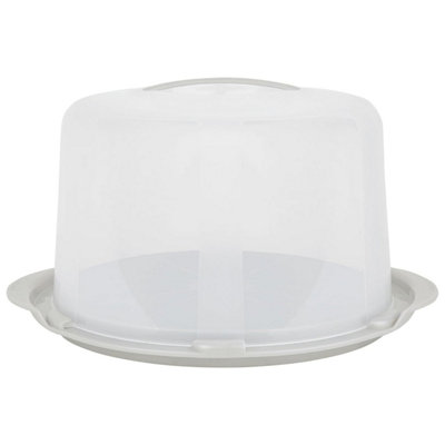 Clear Durable Plastic Deep Cake Box With Airtight Lids & Carry Handles ...