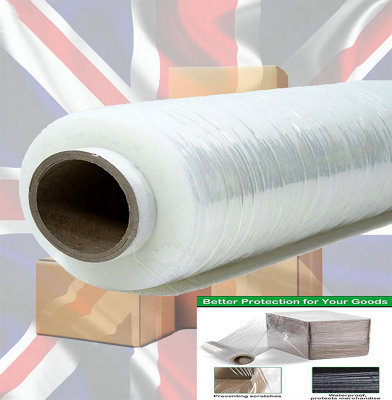 Clear Handy Shrink Film Rolls - Mini Wrap for Pallets Boxes and Bundles ...