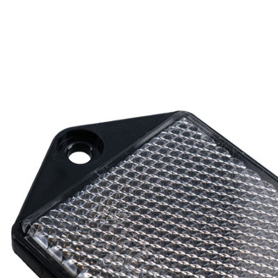 Clear Large Rectangular Front White Reflector Pack of 4 Trailer Fence ...