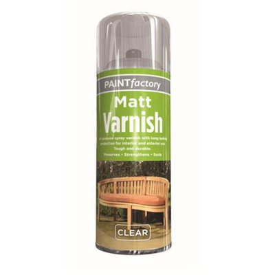 Clear Matt Varnish Paint 400ml (Spray) - Pack of 4
