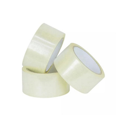 Clear Packing Tape (3 Rolls) - 48mm x 66M Strong Box Sealing All ...