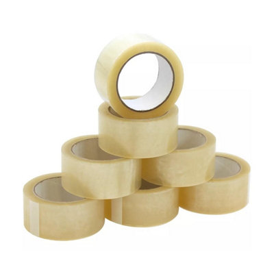 Clear Packing Tape (3 Rolls) - 48mm x 66M Strong Box Sealing All ...