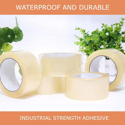 Clear Packing Tape 36 Rolls - 48mm x 66m Heavy Duty Sealing Tape