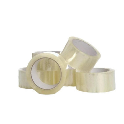 Clear Packing Tape (Single Roll) - 48mm x 66M Strong Box Sealing All ...