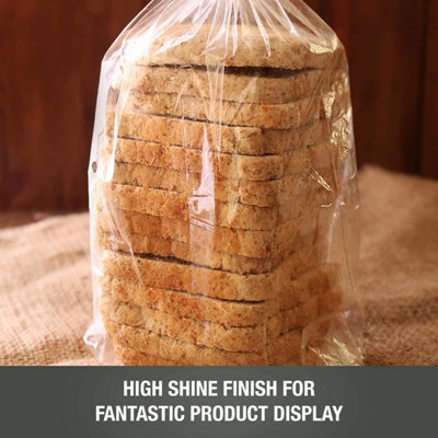 Clear Plastic Bread Bags for Homemade Loaves, Buns, Baguettes 300 ...