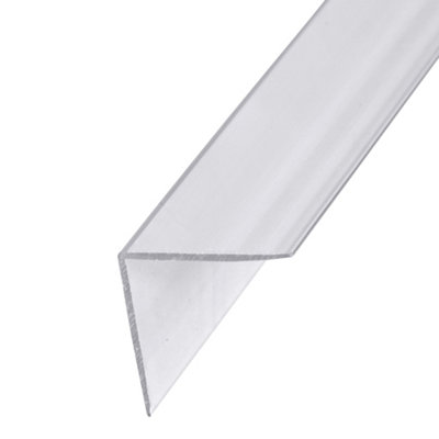 Clear PVC Angle Trim, 50mm x 50mm Wall Corner Protector, 1 Metre Length ...