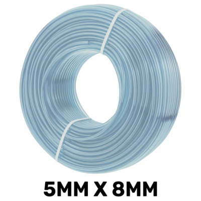 Clear PVC Pipe 5mmx8mm - 3 Meters