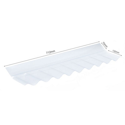 Clear PVC Wall Flashing For Corrugated Roofing Sheets - Iron Profile 76 ...