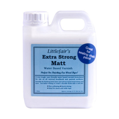 Clear Wood Varnish Extra Strong - Matt - 1 LTR - Littlefair's