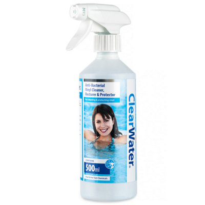 Clearwater 500ml Anti-Bacterial Cleaner, Hot Tub and Pool Vinyl Surface ...