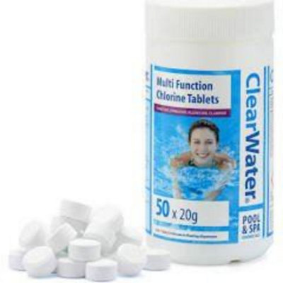 Clearwater CH0019 1 kg Multifunction Chlorine Tablets, 4in1 Dispenser ...
