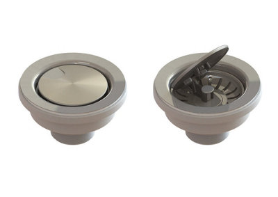 Clearwater Deco Flip Top Cover 90mm Kitchen Sink Basket Strainer ...