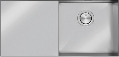 Clearwater Vortex Single Bowl and Drainer Stainless Steel Undermount ...