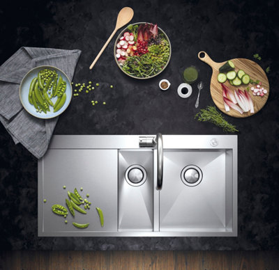 Clearwater Zenith 1.5 Bowl Left Hand Drainer Stainless Steel Kitchen Sink 1000X510mm - ZE150L