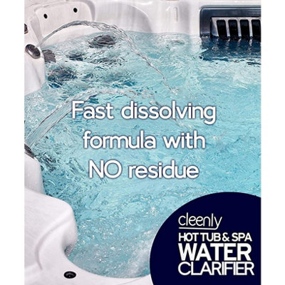Cleenly Hot Tub & Spa Water Clarifier - Transforms Cloudy, Dull Looking ...