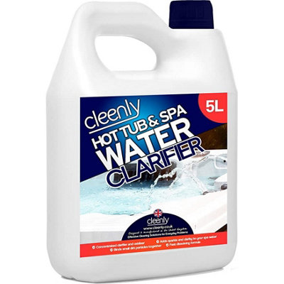 Cleenly Hot Tub & Spa Water Clarifier - Transforms Cloudy, Dull Looking ...
