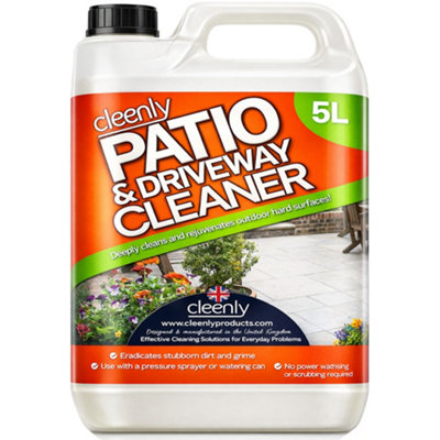 Cleenly Patio & Driveway Cleaner 5L - Remove Stains, Dirt and Grime ...