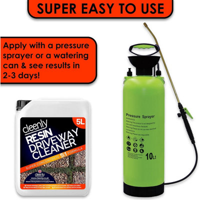 Cleenly Resin Driveway Cleaner Simply Spray and Walk Away Free From ...