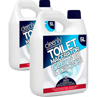 Cleenly Toilet Macerator Cleaner & Descaler - 10 litres Super ...