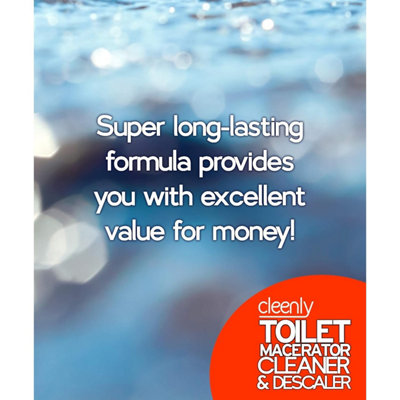 Cleenly Toilet Macerator Cleaner & Descaler - 10 litres Super ...