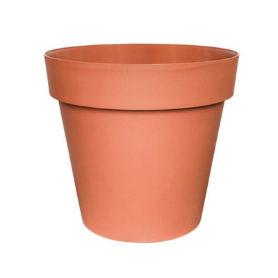 Cleo Planter D40cm Terracotta With Wheels