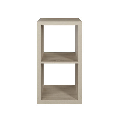 Clever Cube 2 Compartment Storage Unit Light Oak