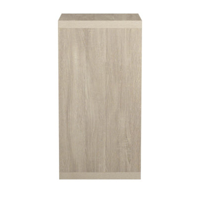 Clever Cube 2 Compartment Storage Unit Light Oak
