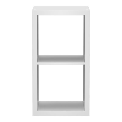 Clever Cube 2 Compartment Storage Unit White