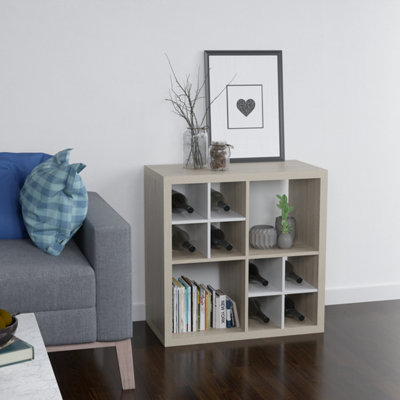 Clever Cube Oak Four Compartment Storage Unit
