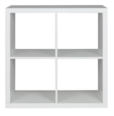 Clever Cube White Four Compartment Storage Unit