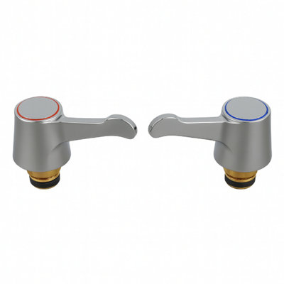Clever Lever 3/4" Reviver Kit - Pair of Chrome Tap Heads, Hot & Cold ...