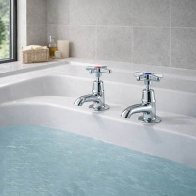 Clever Performa 2159 Cross Top Bath Tap Cold Classic Design, Durable ...