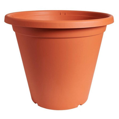 Clever Pots Round Plant Pot Terracotta (42.3cm x 50cm x 50cm) | DIY at B&Q