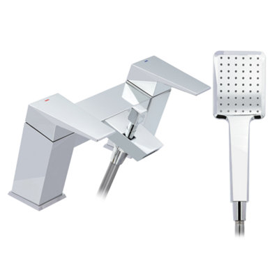 Clever Ventu Bathroom Bath & Shower Mixer Tap With Shower Kit Chrome ...
