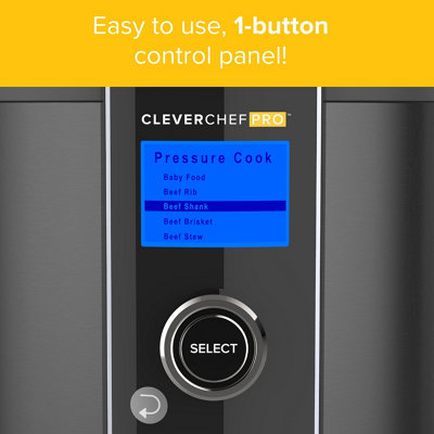 CleverChef Pro 6-in-1 Digital Pressure Cooker 5.7L
